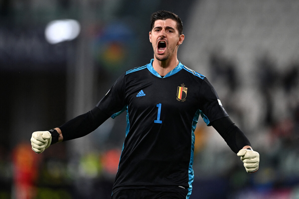 Photo : Thibaut Courtois - Match de football en ligue des Nations : La ...