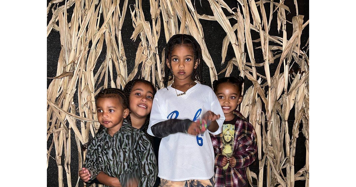 Psalm, North, Saint et Chicago West, les quatre enfants de Kim ...