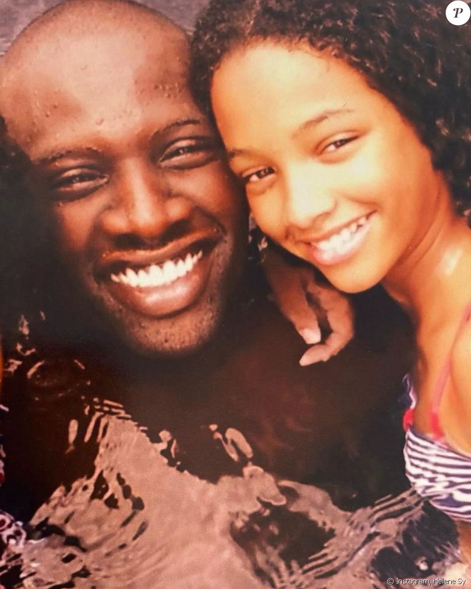 Omar Sy et sa fille Selly. Instagram. Le 20 janvier 2022. - Purepeople