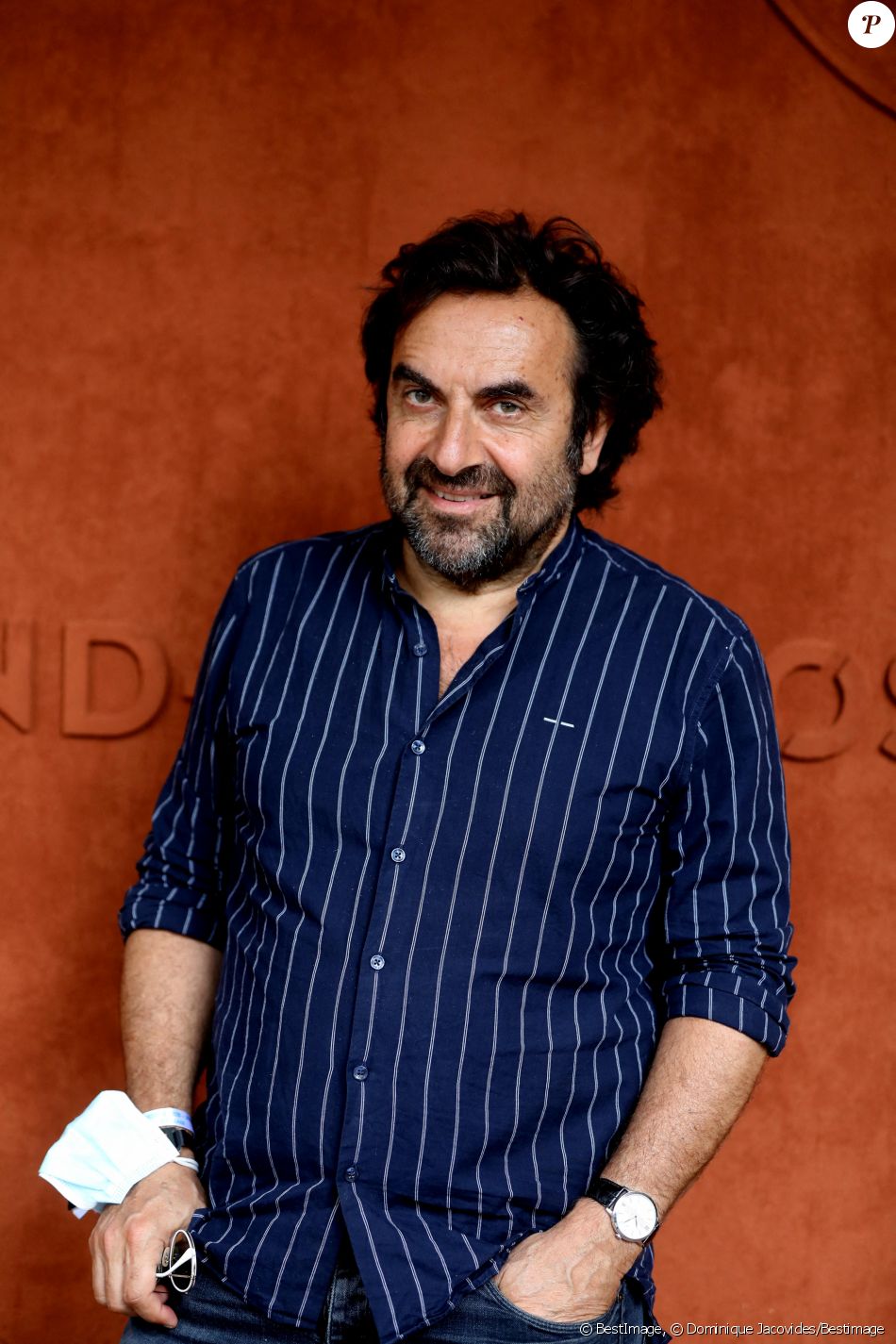 André Manoukian au village lors des internationaux de France de tennis ...