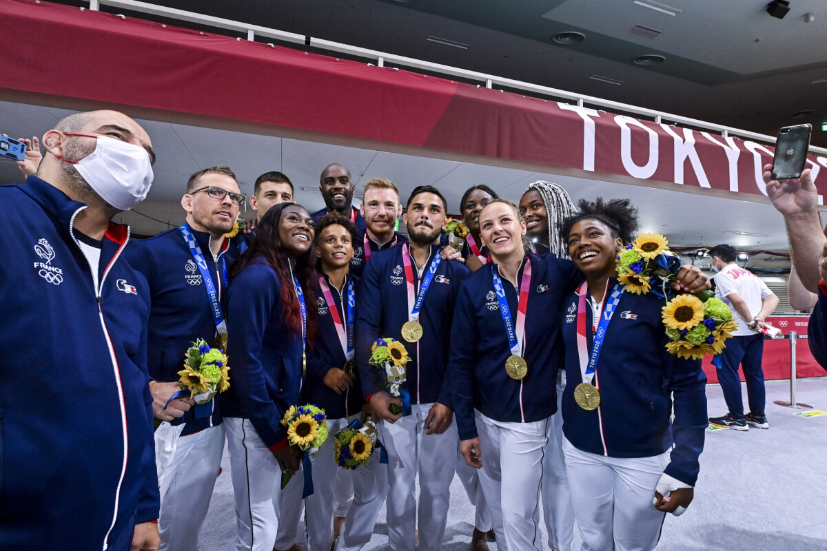 Photo : Teddy Riner / Clarisse Agbegnenou / Axel Clerge / Romane Dicko ...