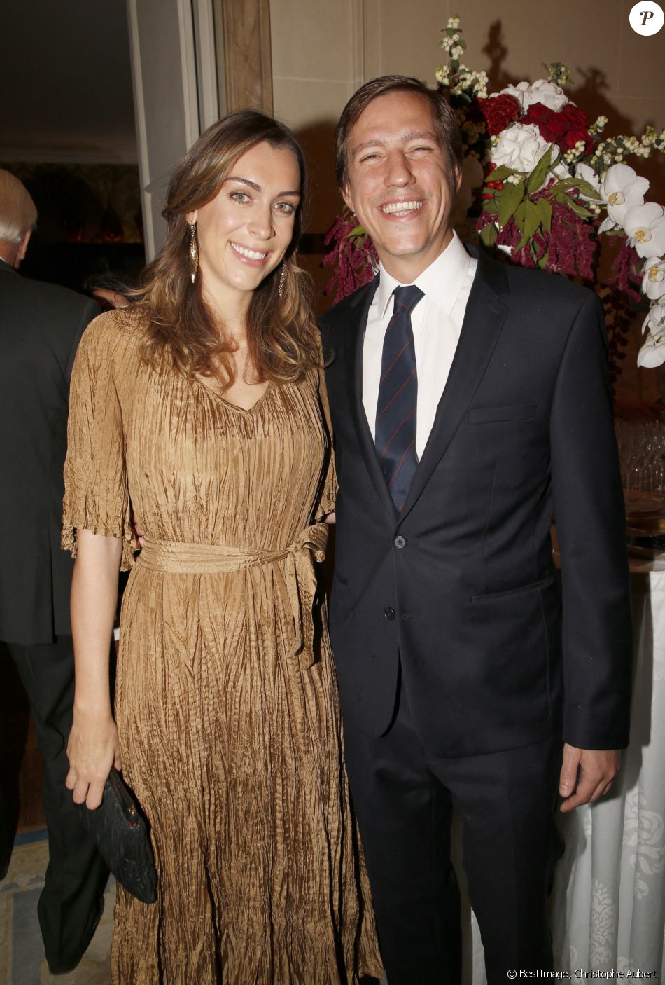 Le prince Louis de Luxembourg et sa fiancée Scarlett Lauren Sirgue lors ...