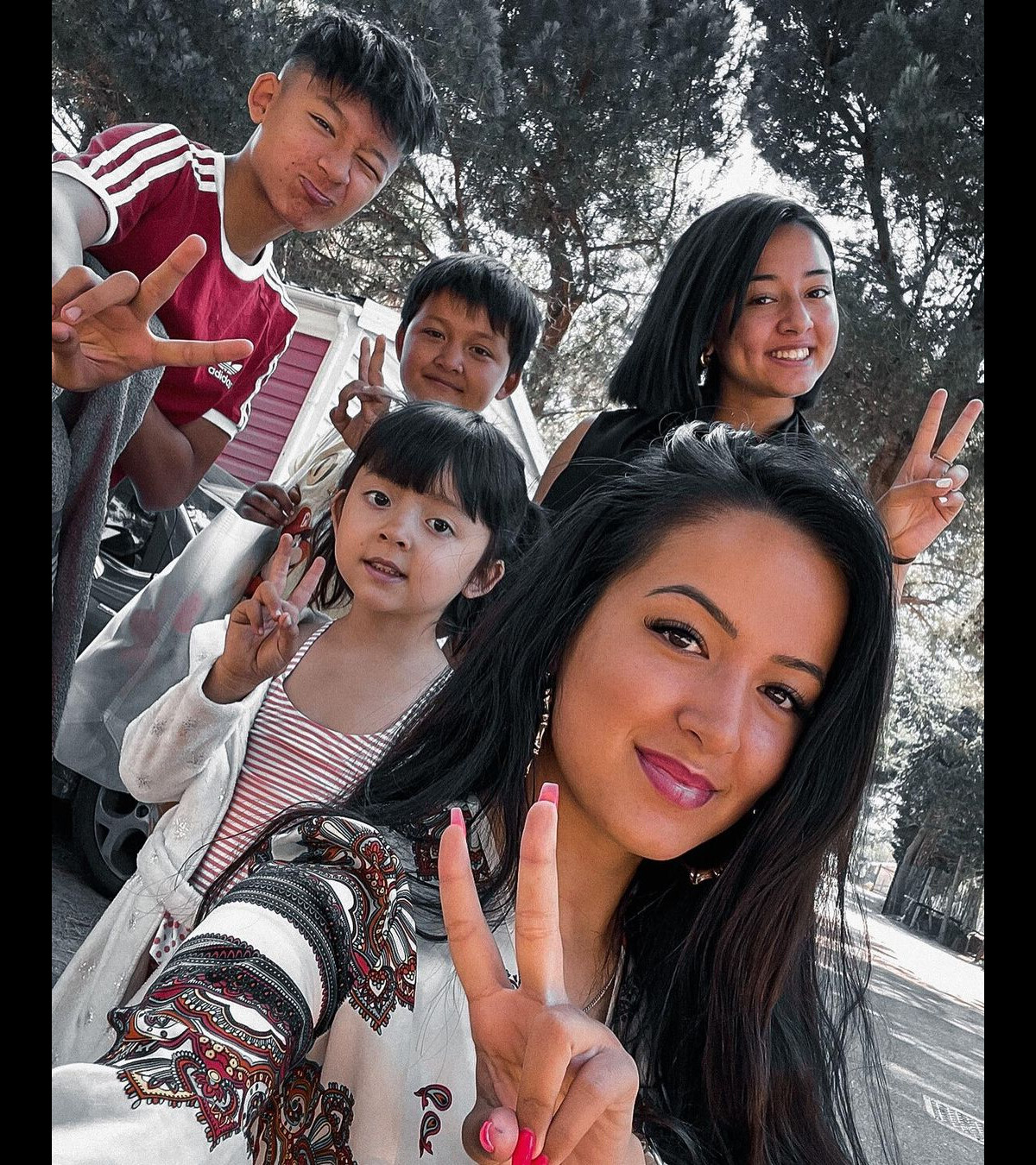 Photo : Olivia Gayat en vacances avec sa famille - Purepeople