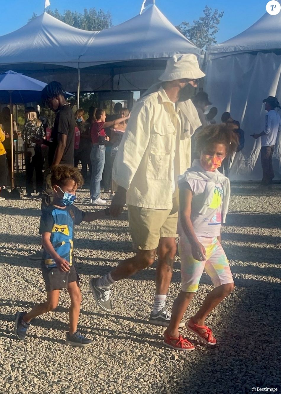 Jesse Williams avec son ex-femme Aryn Drake-Lee et leurs enfants Maceo ...