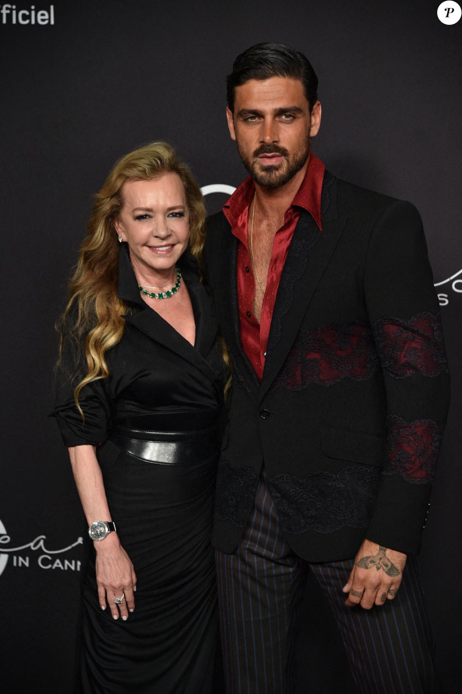 Caroline Scheufele, Michele Morrone - Photocall de la soirée Chopard ...