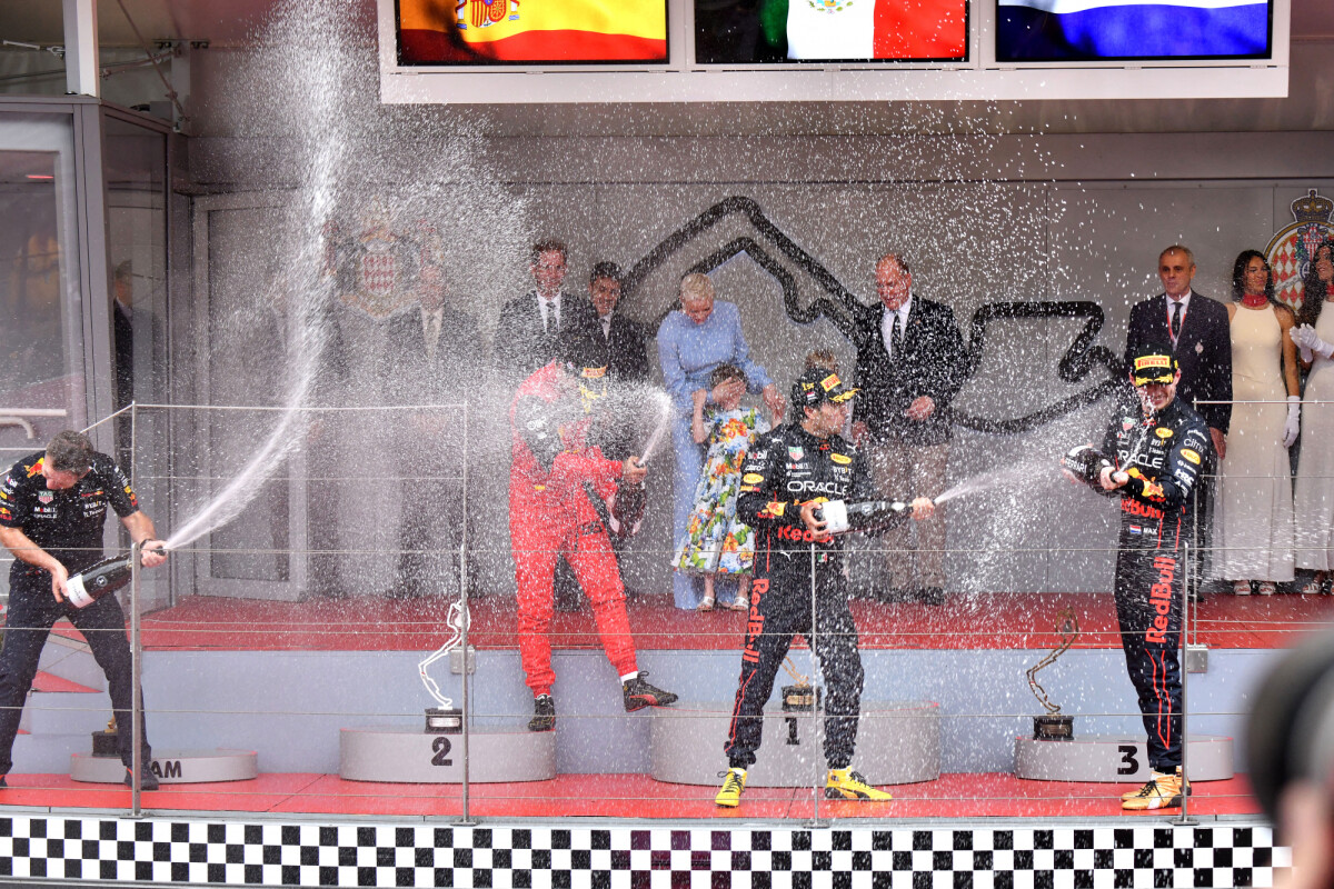 Photo : Carlos Sainz Jr, Sergio Perez, Max Verstappen, Andrea Casiraghi ...