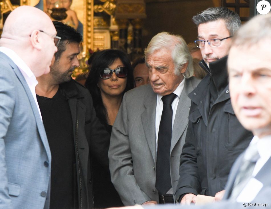 Carlos Sotto Mayor, Jean-Paul Belmondo - Obsèques de Charles Gérard en ...