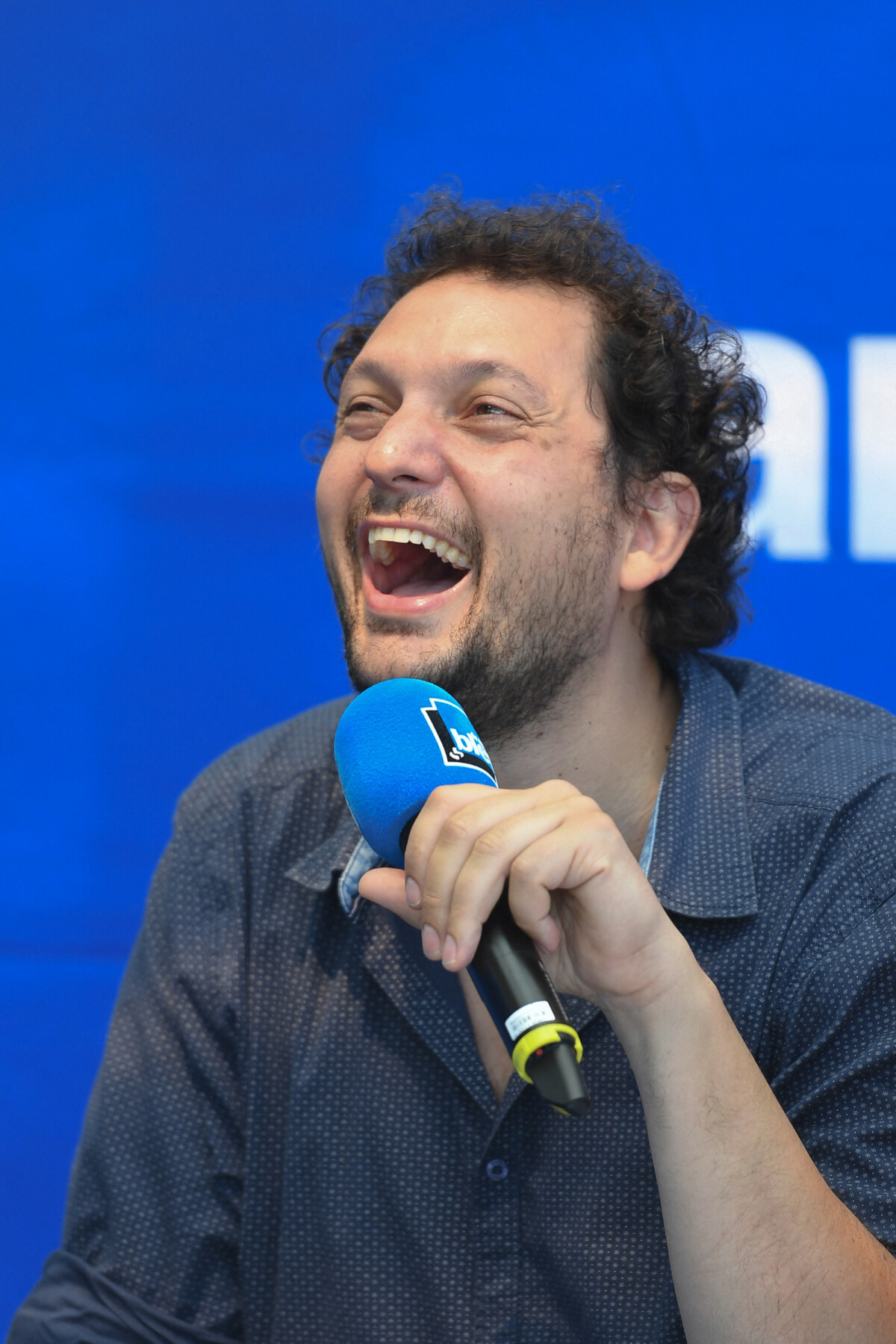 Photo : Eric Antoine au festival du livre de Nice dans le jardin Albert ...