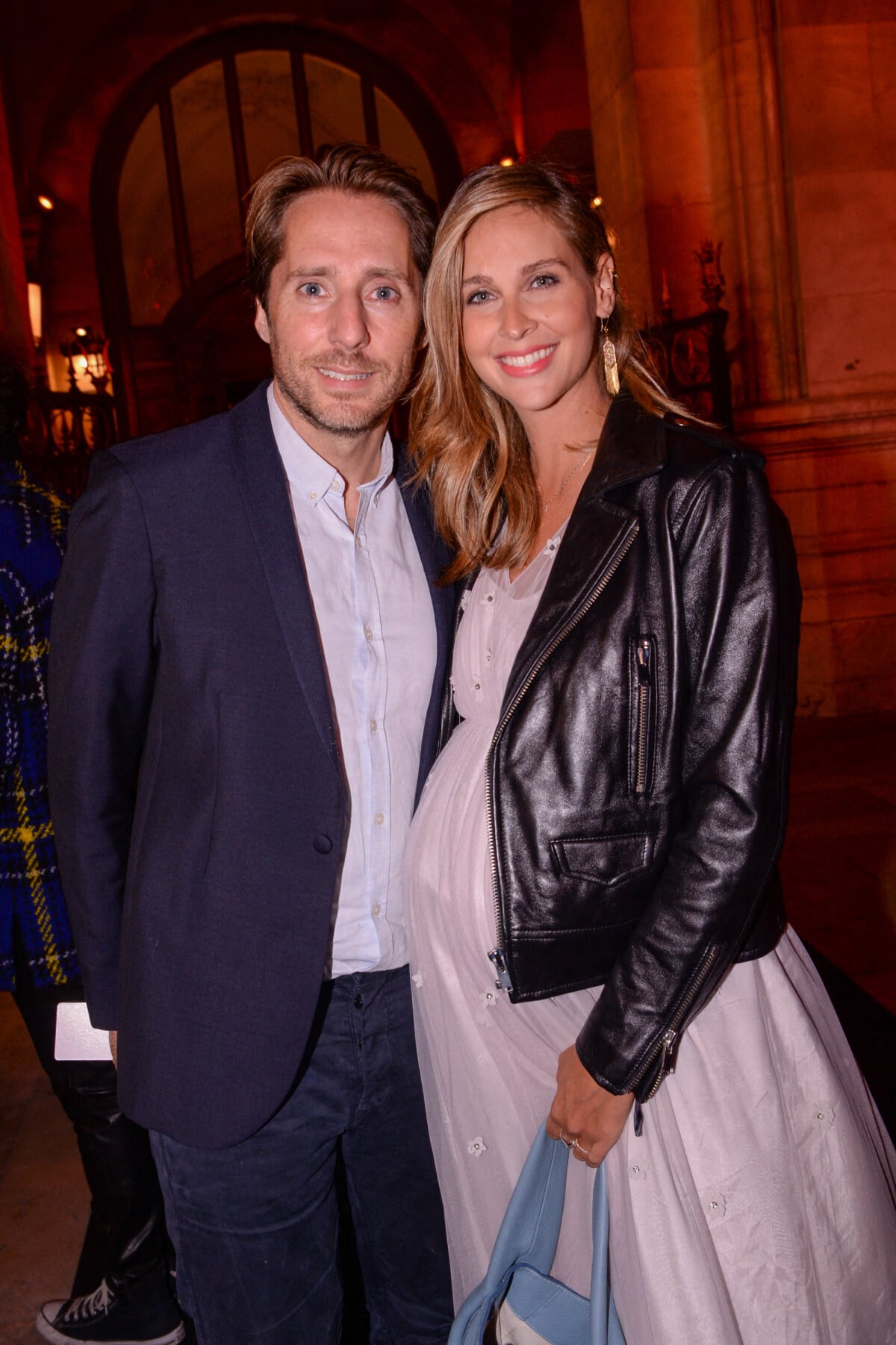 Photo : Exclusif - Mathieu Vergne et sa femme Ophélie Meunier - People au défilé Etam Live Show ...