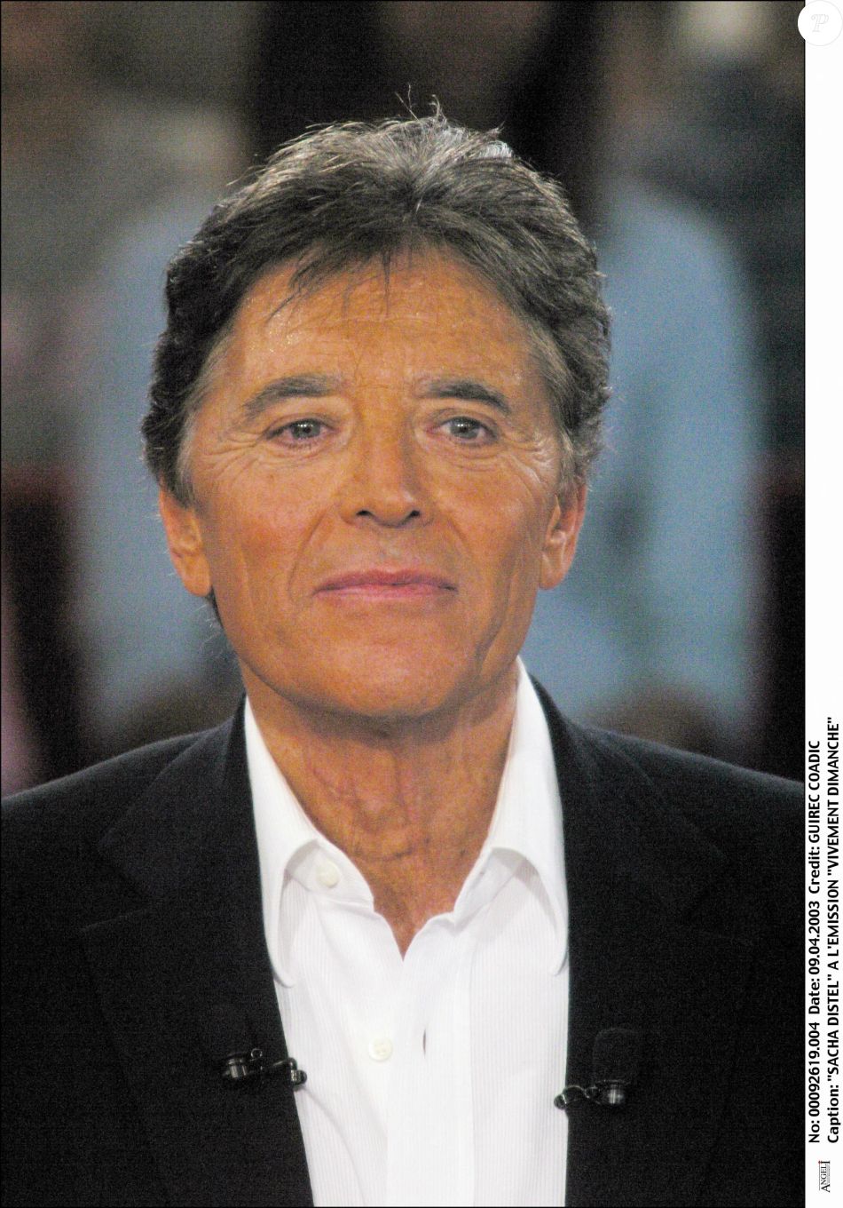 Sacha Distel dans l'émission Vivement Dimanche. - Purepeople