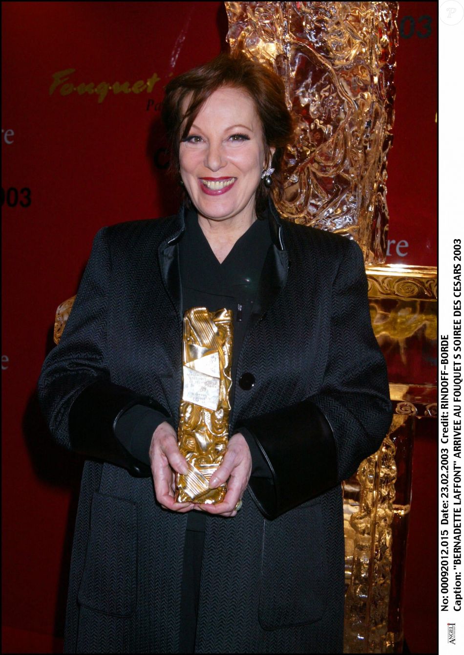 Bernadette Lafont, arrivée au Fouquet's en 2003 - Purepeople