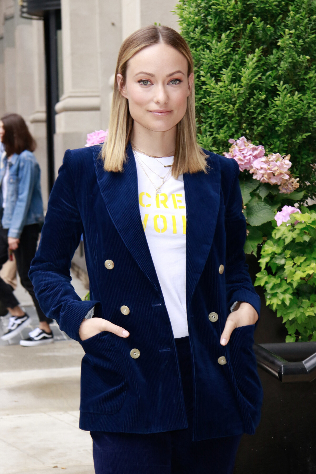 Photo : Olivia Wilde arrive aux studios de BuzzFeed News à New York, le ...