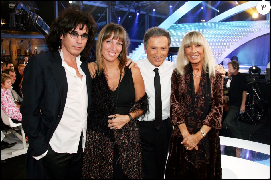 Jean-Michel Jarre, Stéphanie Jarre, Dany Saval, Michel Drucker dans l ...