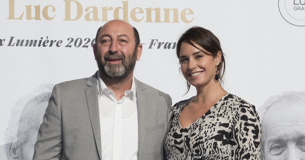 Kad Merad et sa compagne Julia Vignali, lors de la cérémonie de clôture ...