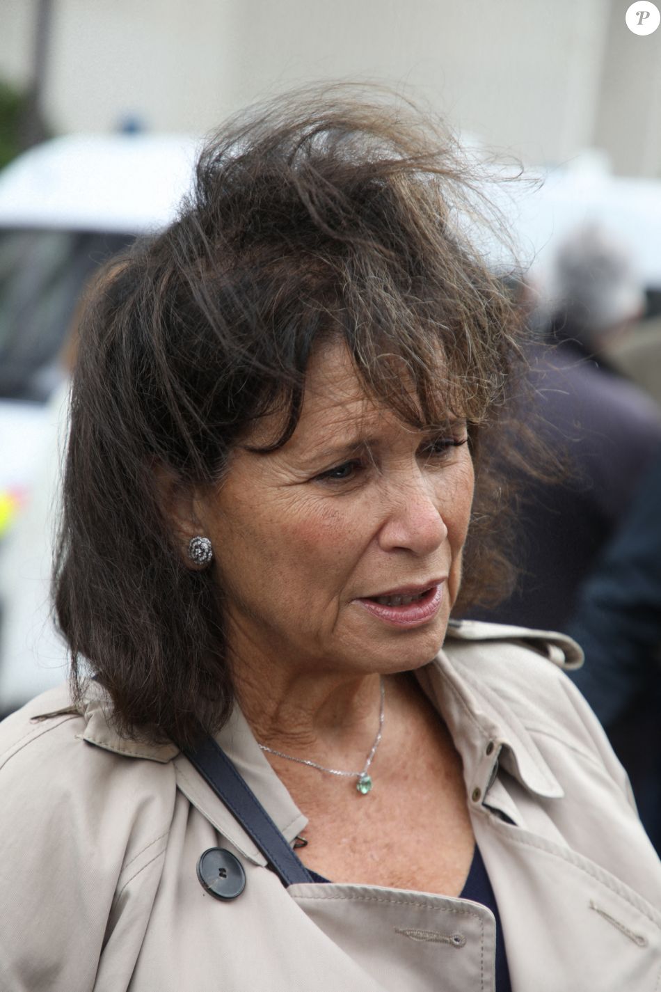 Anne Sinclair lors de la Manifestation du groupe Lagardère devant le ...