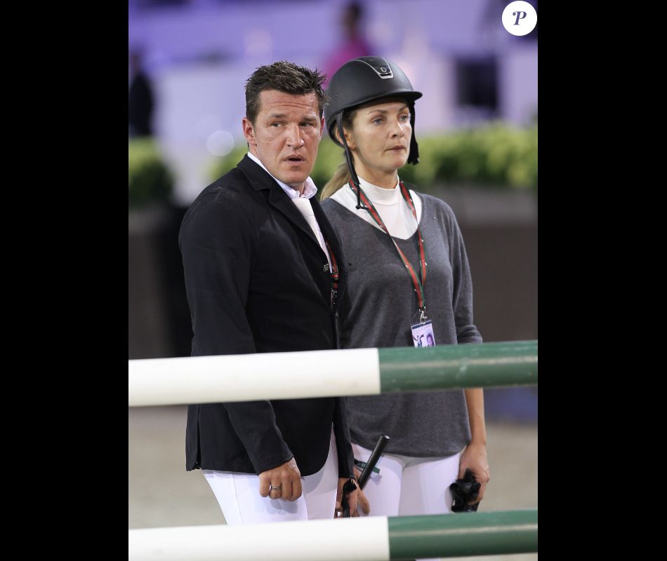 Benjamin et sa femme Vanessa, complices, lors des Gucci Masters, à ...