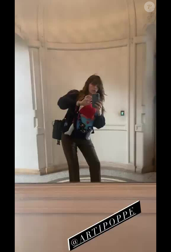 Vidéo : Lou Doillon avec son bébé Laszlo. @ Instagram / Lou Doillon ...