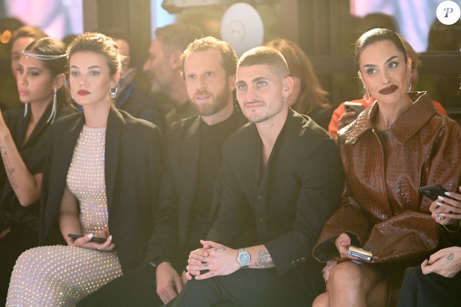 Pınar Deniz, Marco Verratti et sa femme Jessica - Front Row - Défilé ...