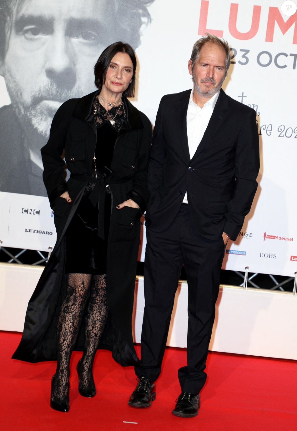 Géraldine Pailhas et son mari Christopher Thompson - Photocall lors de la cérémonie d'ouverture ...