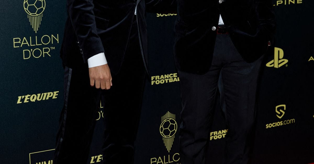 Kylian Mbappé et son père Wilfrid - Photocall de la 66ème cérémonie du ...