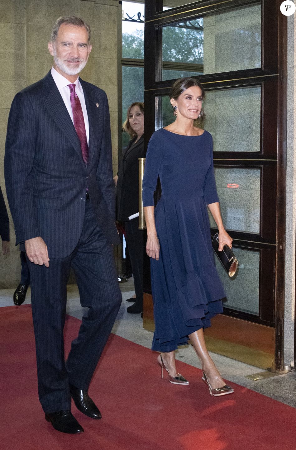 Le roi Felipe VI d'Espagne et la reine Letizia lors de l'ouverture de ...