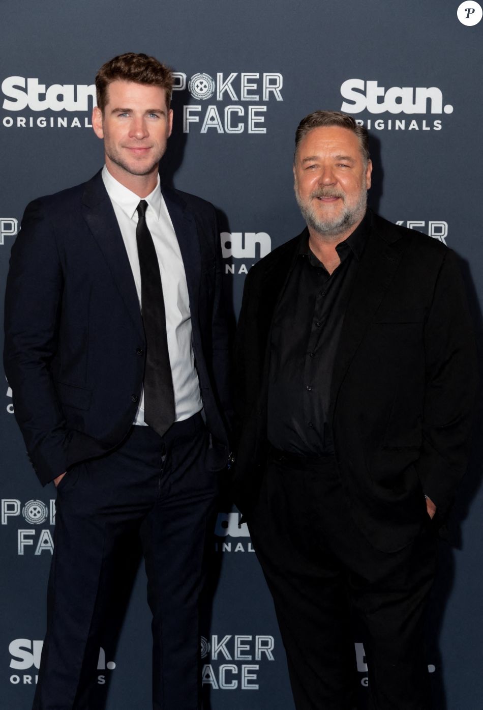 Liam Hemsworth, Russel Crowe à la première du film Poker Face à Sydney ...