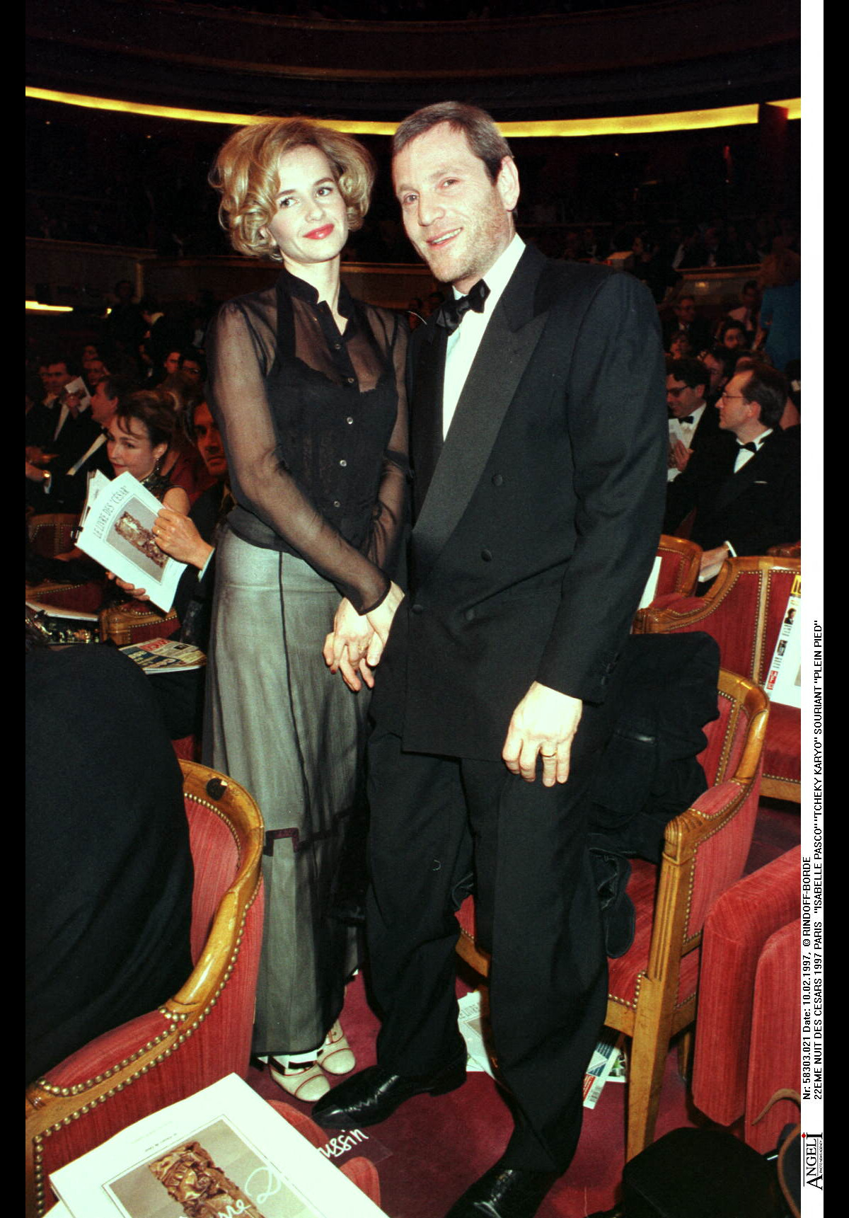 Photo : Tchéky Karyo et Isabelle Pasco en 1997 lors des César - Purepeople