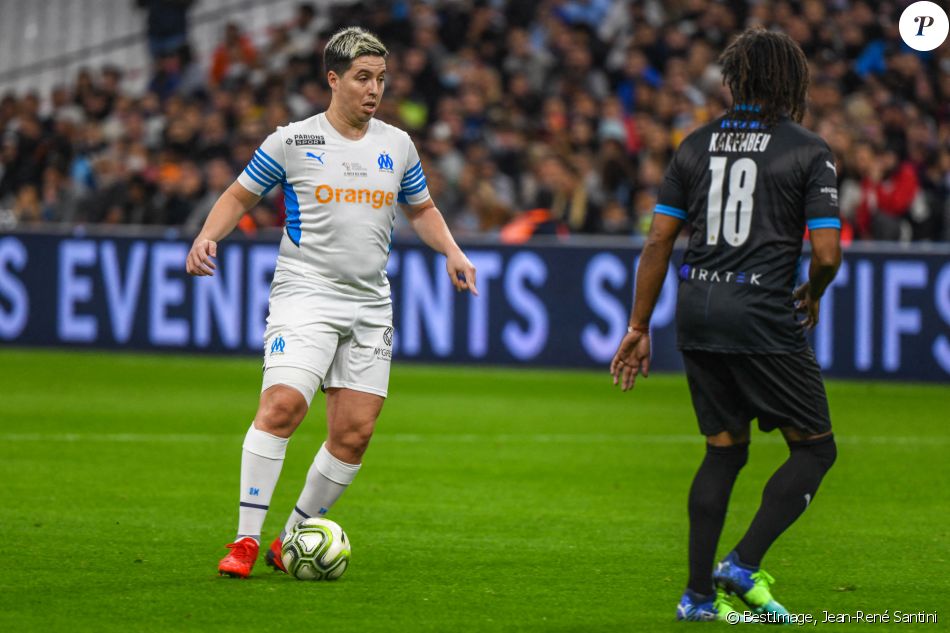 Samir Nasri - Match des héros entre l'équipe OM Legends et l'équipe ...