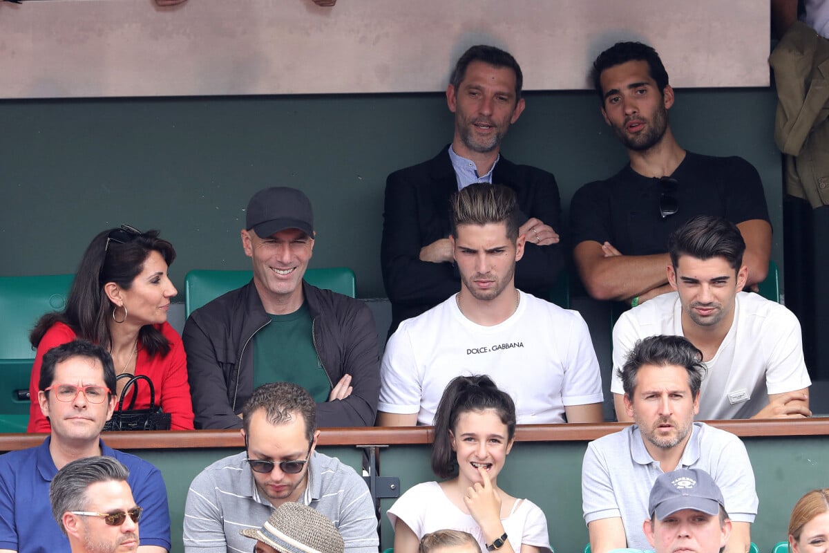Photo : Zinédine Zidane, sa femme Véronique et leurs fils Luca et Enzo ...