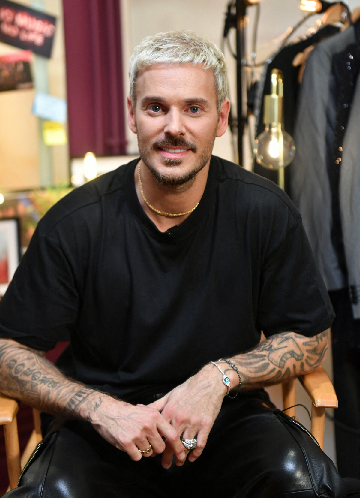 Photo : Exclusif - M. Pokora (Matt Pokora) - Backstage - Enregistrement ...