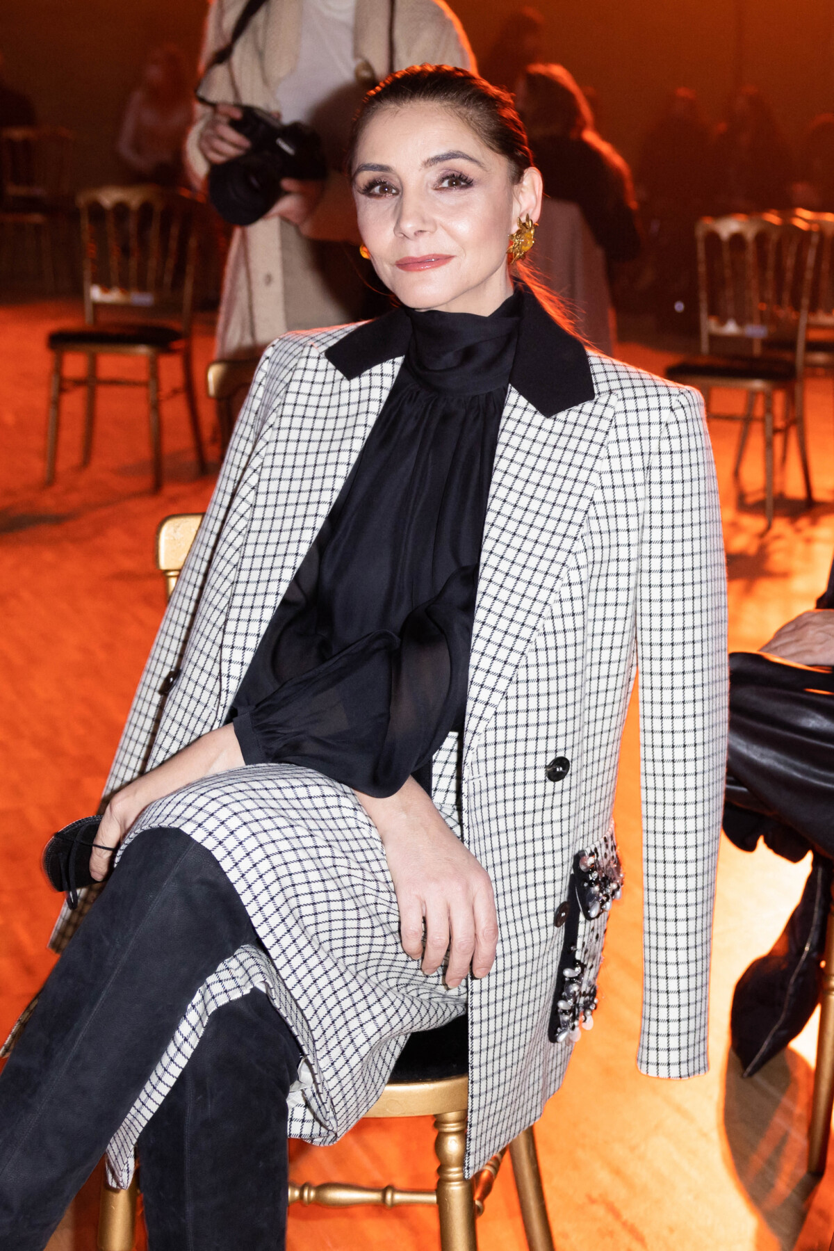 Photo : Clotilde Courau au front row du défilé Elie Saab Haute-Couture ...