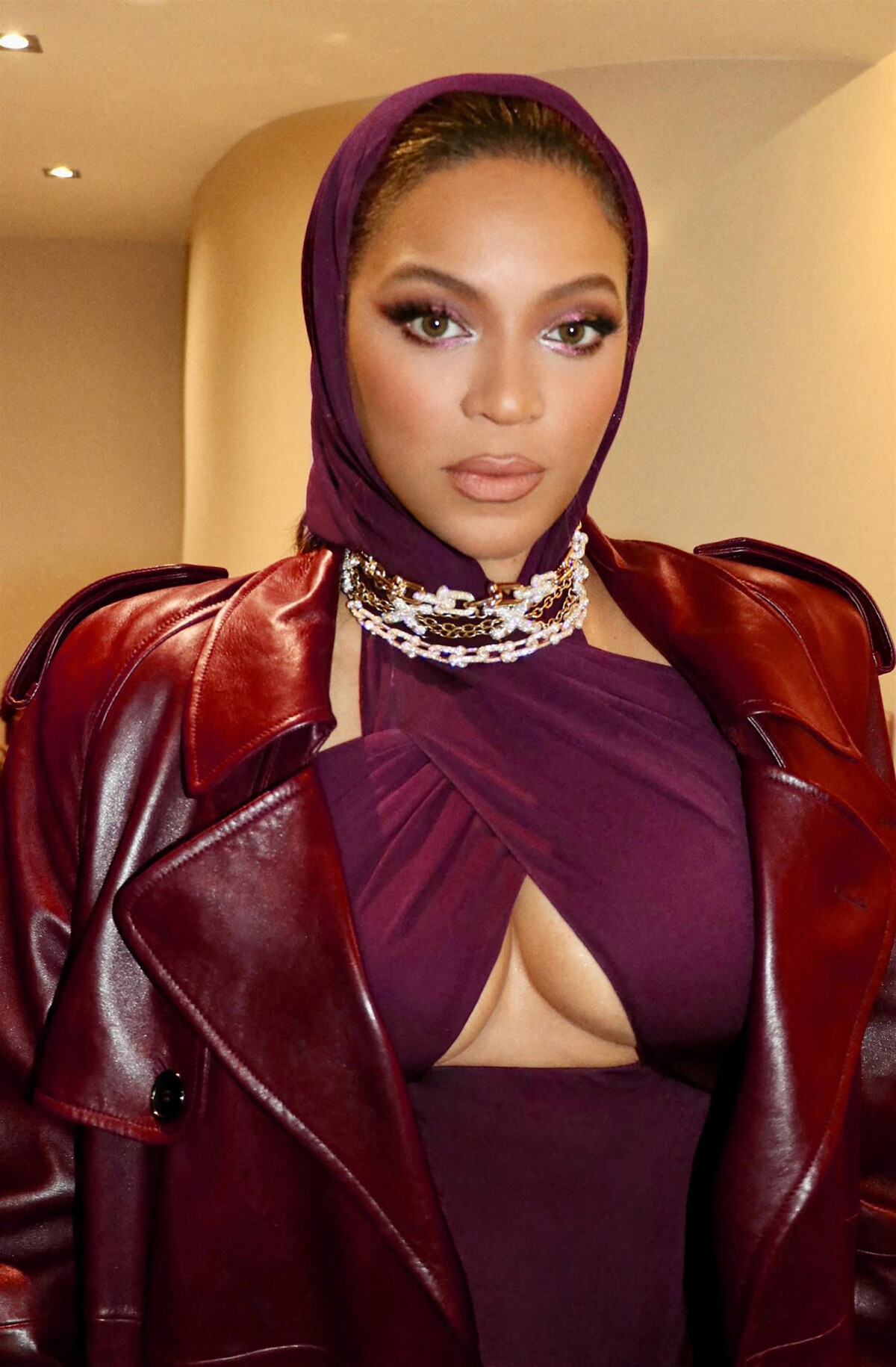 Photo : Beyonce Knowles dans les coulisses de sa soirée au Photo : Beyonce Knowles dans les coulisses de sa soirée au