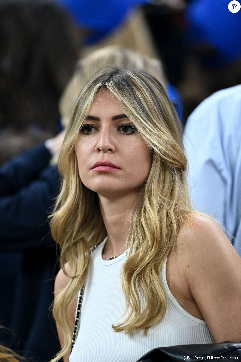 Mathilde Cappelaere ( compagne de Dylan Dschamps) lors de la finale ...