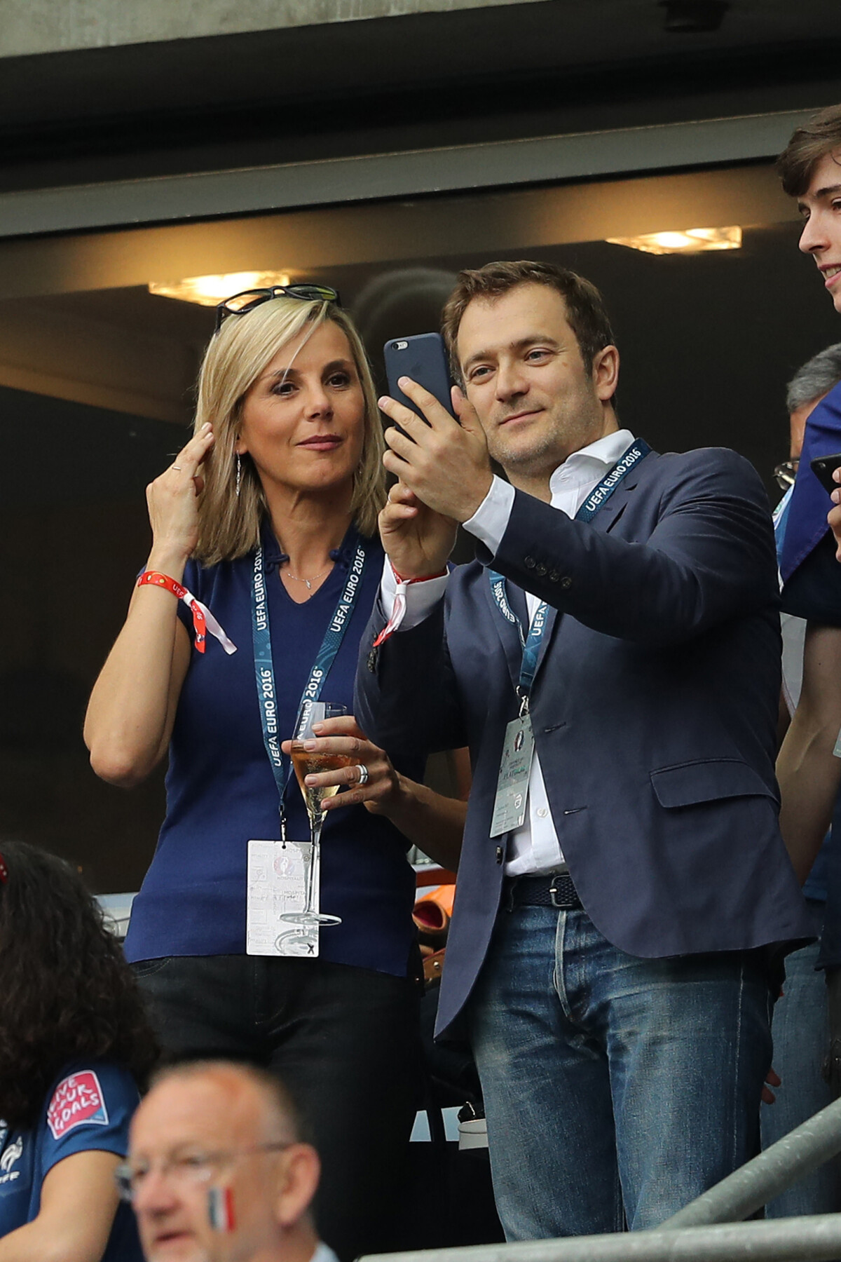 Photo : Laurence Ferrari et son mari Renaud Capuçon au match de la ...