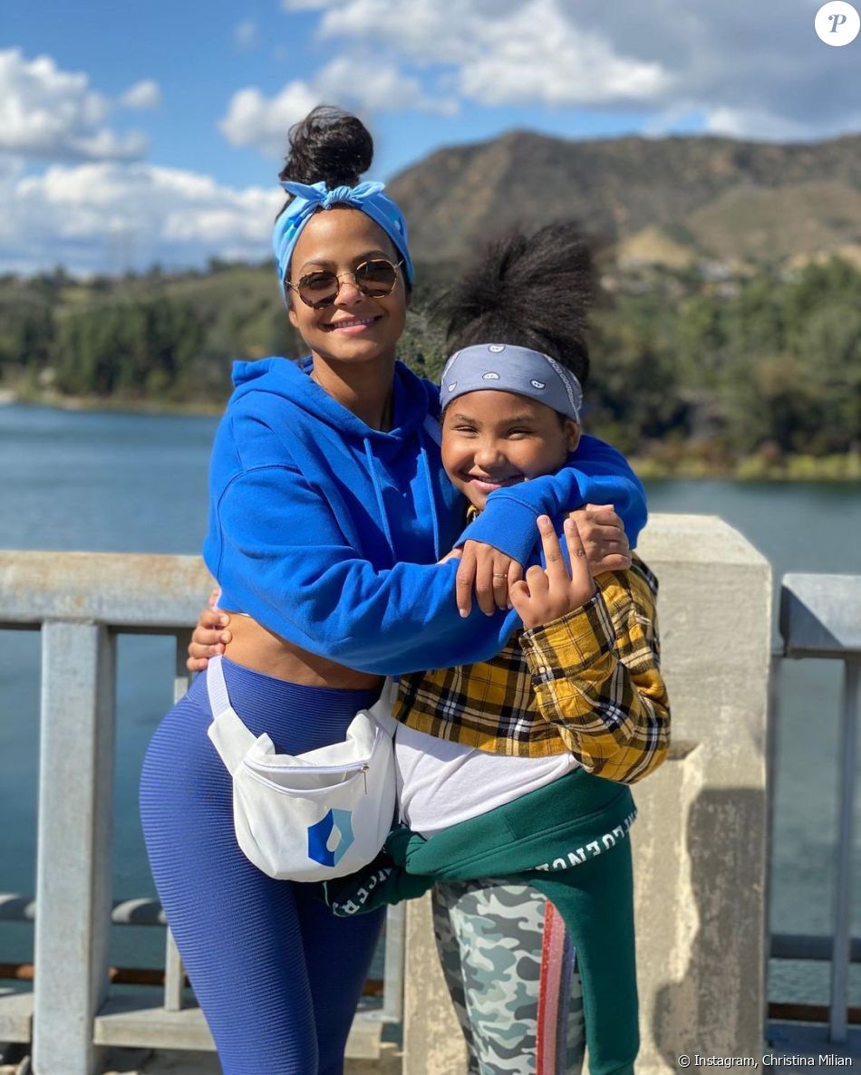 Christina Milian et sa fille Violet sur Instagram. - Purepeople