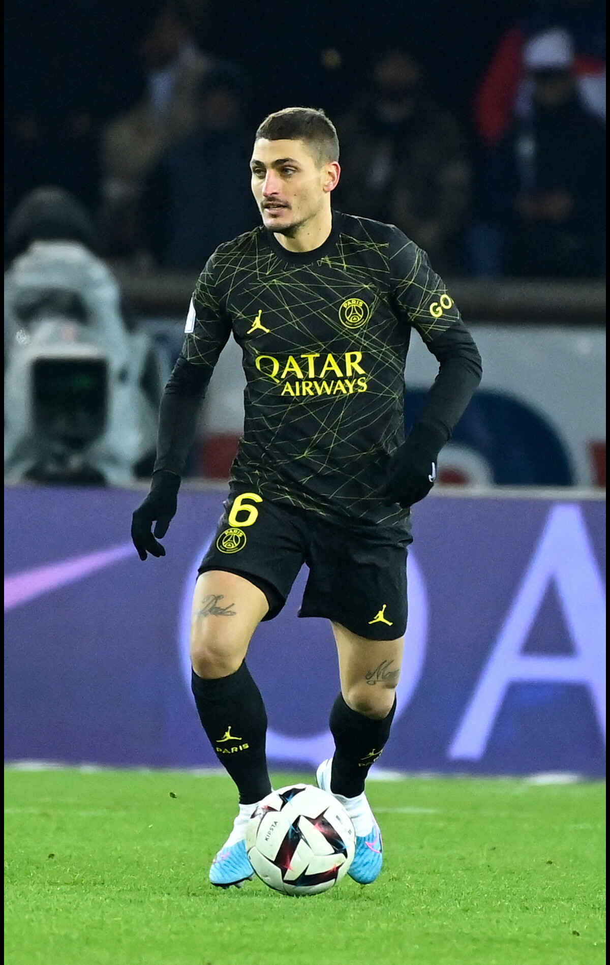 Photo : Marco Verrati ( 6 - PSG ) - Match de Ligue 1 Uber Eats "PSG - Reims (1-1)" au Parc des ...