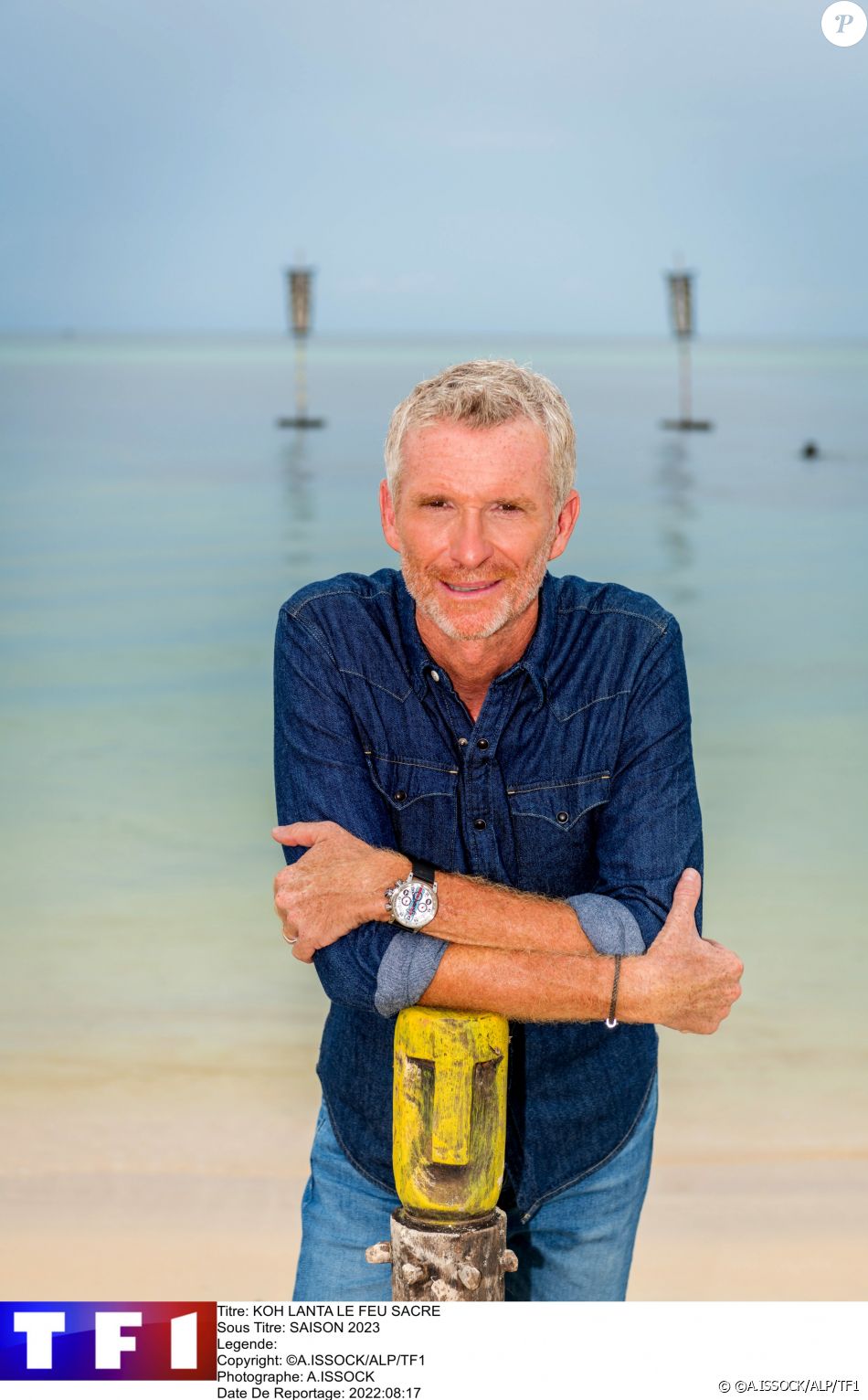 Portrait officiel de Denis Brogniart pour Koh-Lanta, le Feu sacré. ©A ...