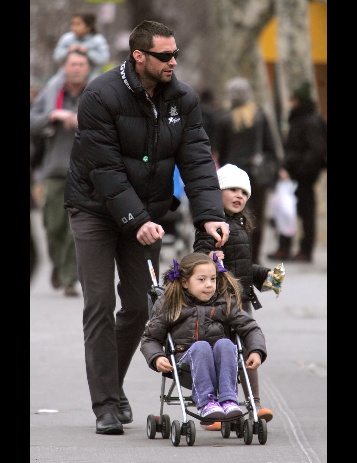 Photo : Hugh Jackman et sa fille Eva (février 2010) - Purepeople