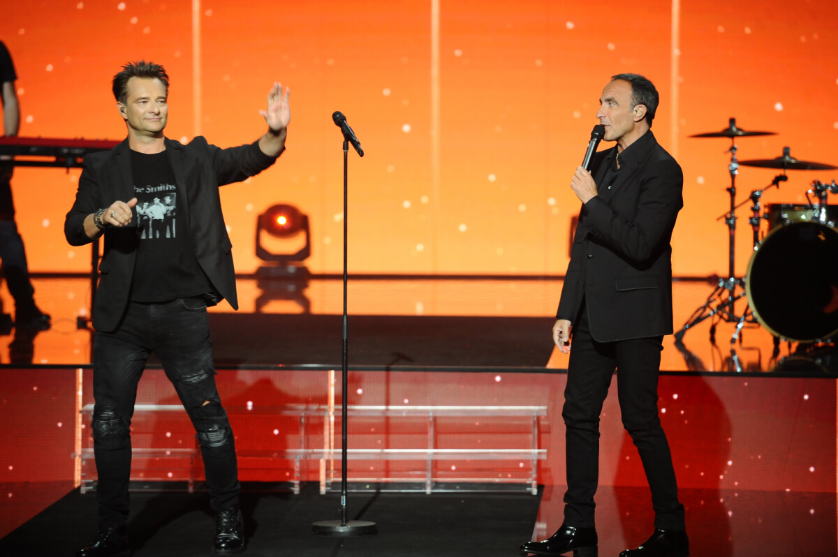 Photo : Exclusif - David Hallyday et Nikos Aliagas - Enregistrement de ...