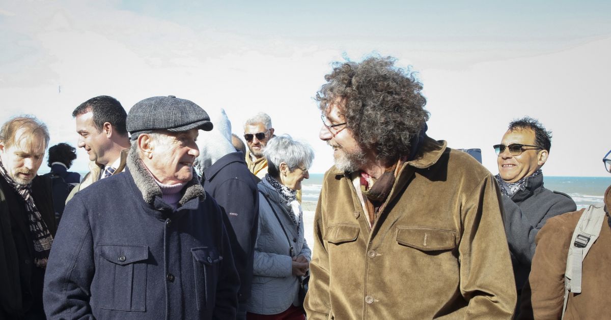 Exclusif - Claude Lelouch et son fils Simon - Inauguration de la ...