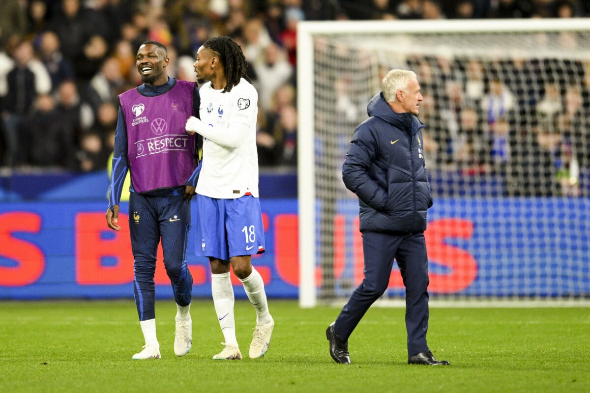Photo : Kephren Thuram (FRA) et Marcus Thuram (FRA) - Match de ...