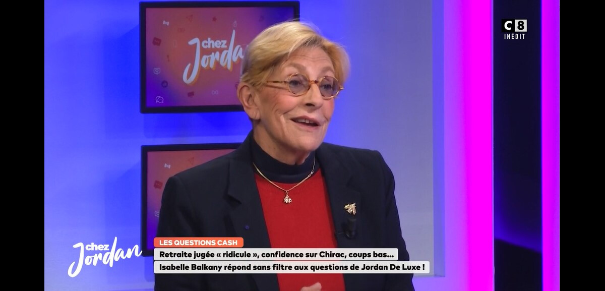 Photo : Isabelle Balkany dans l'émission "Chez Jordan", sur C8. Le 4 ...