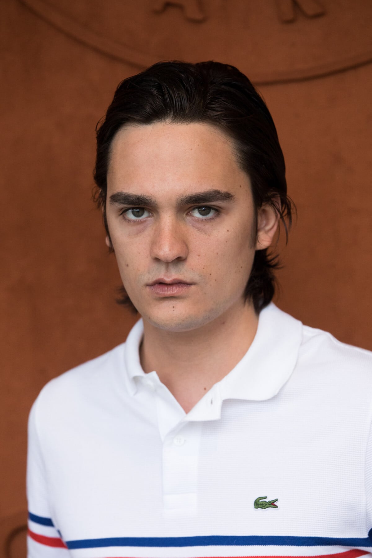 Photo : Alain-Fabien Delon au village lors des internationaux de tennis ...