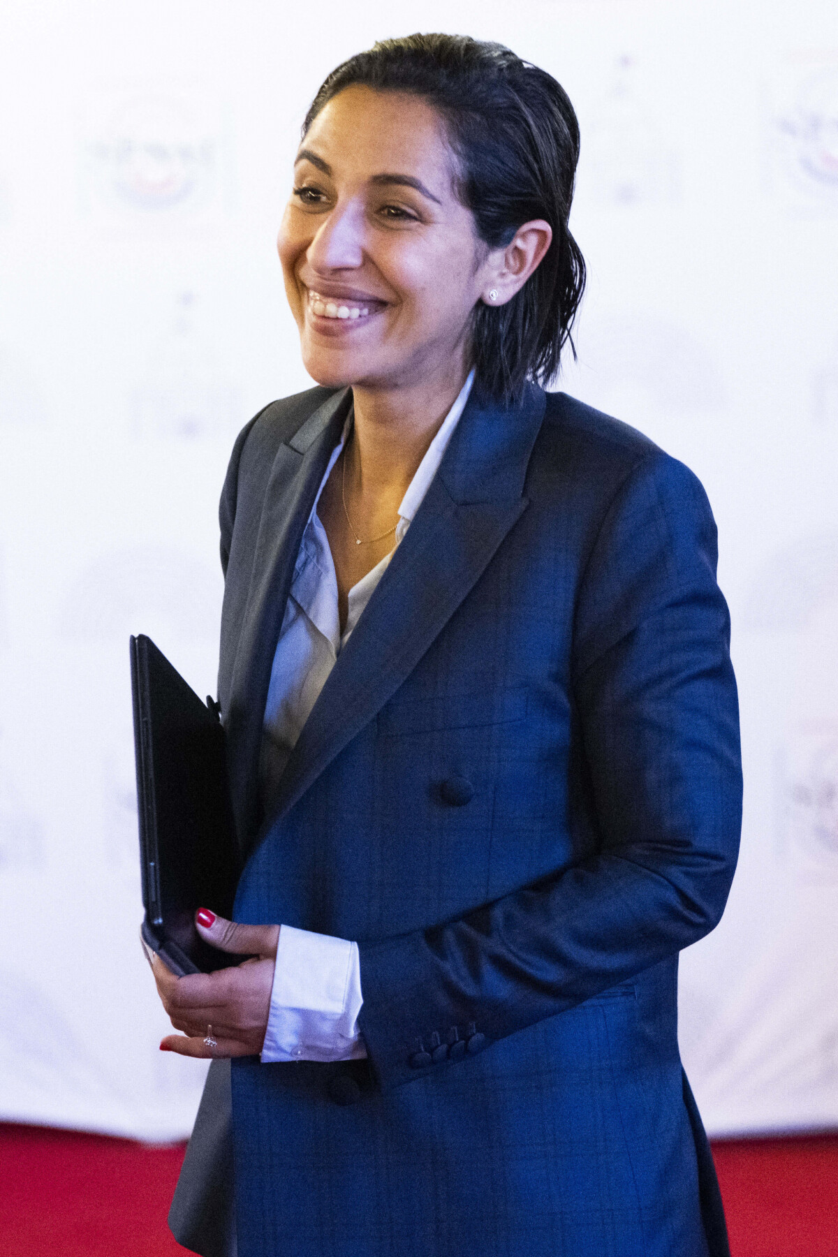 Photo : Sarah El Haïry au Sénat à Paris le 6 juillet 2022. © JB ...