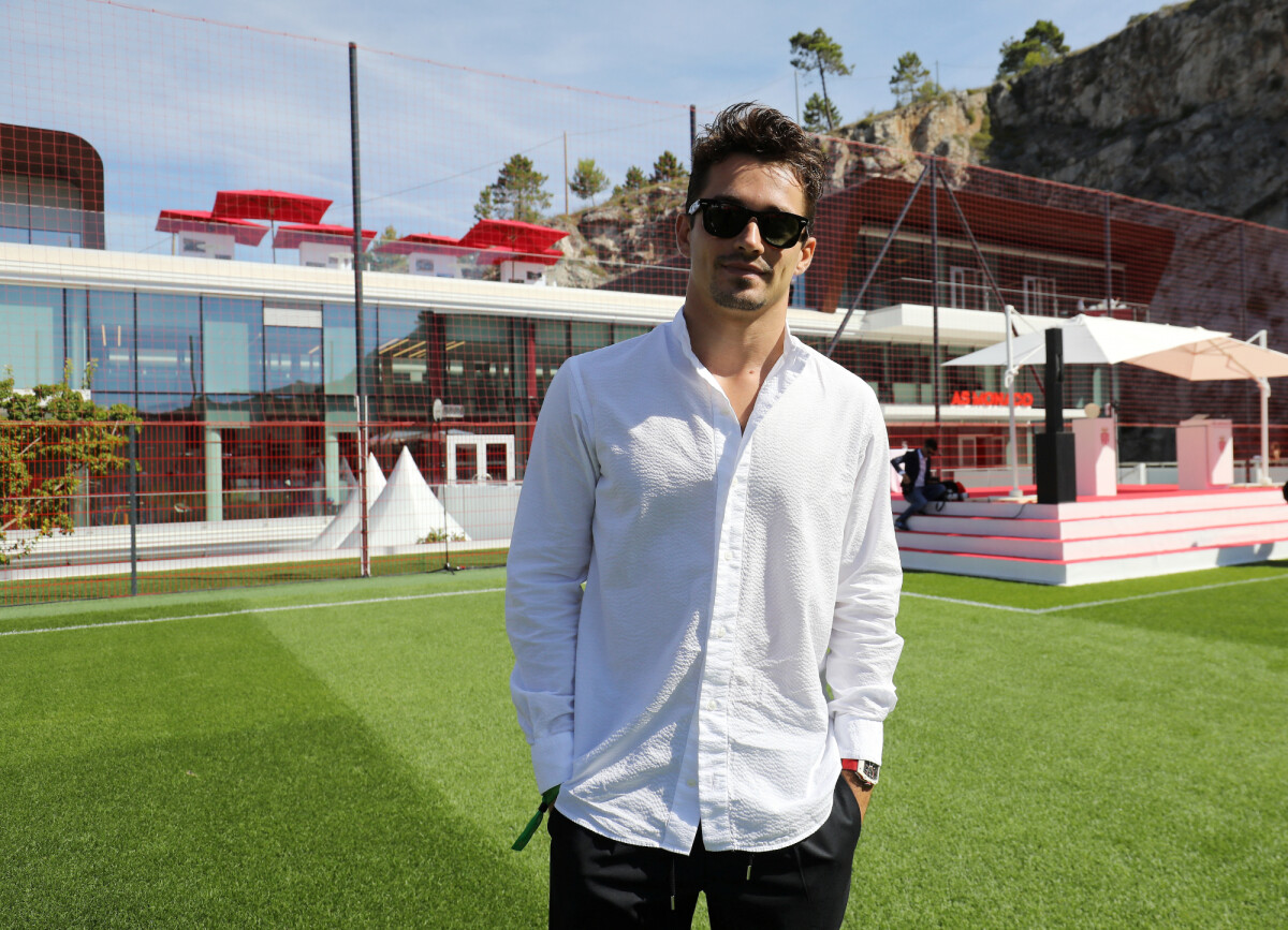 Photo : Charles Leclerc lors de l'inauguration du centre de performance ...