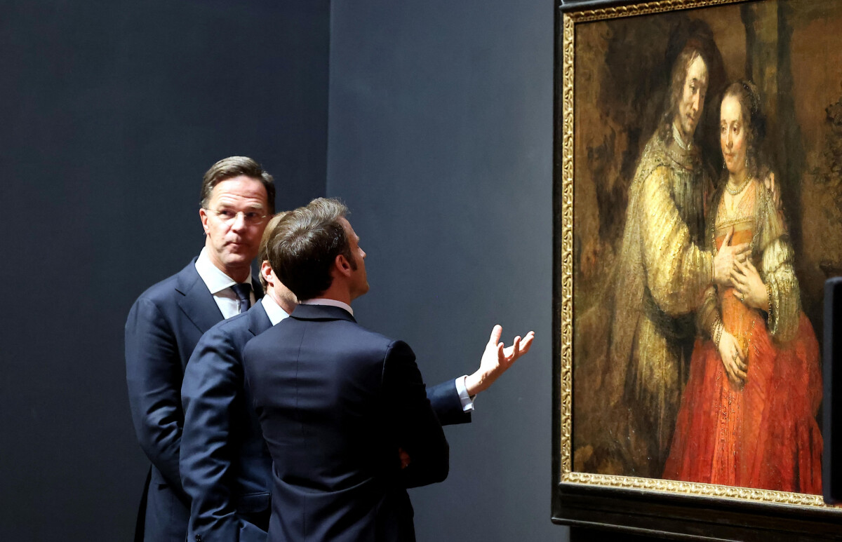 Photo : Mark Rutte, premier ministre des Pays-Bas, Le président ...