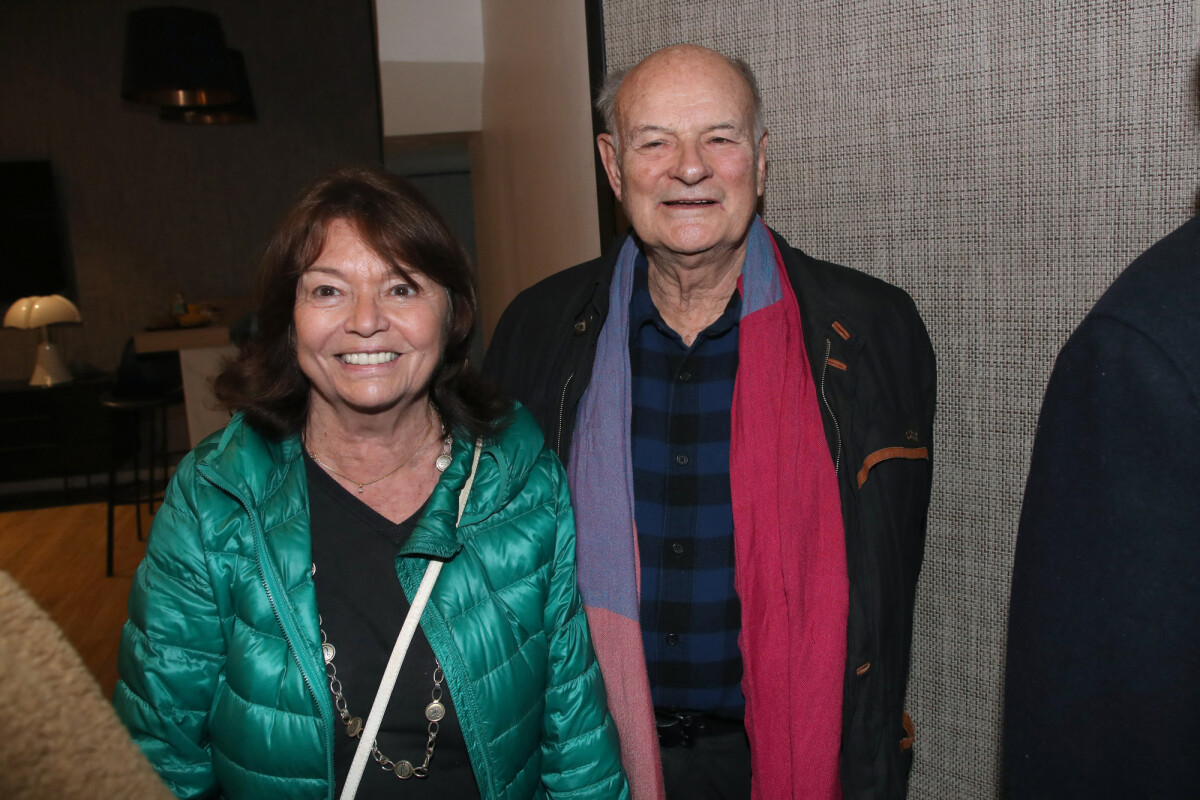 Photo : Exclusif - Christine Delaroche et son mari - Concert de Robert ...