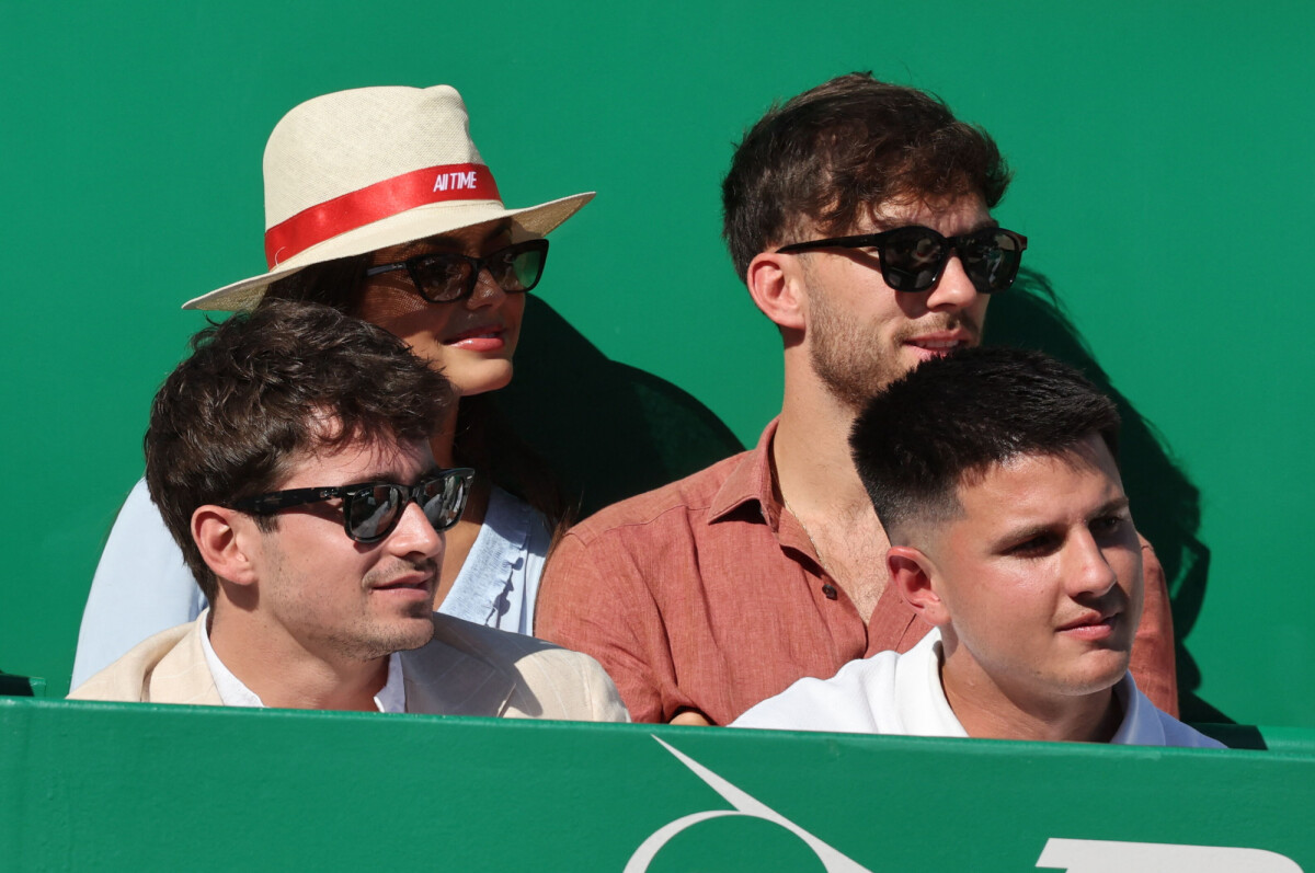 Photo : Charles Leclerc et Pierre Gasly durant la finale homme du ...