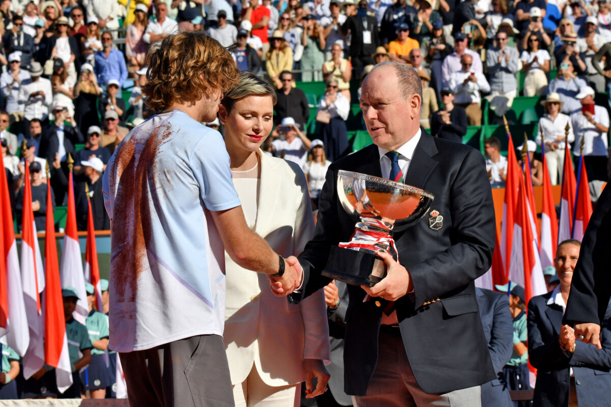 Photo : Le 16 avril 2023, Andrey Rublev s'est imposé lors des Masters ...