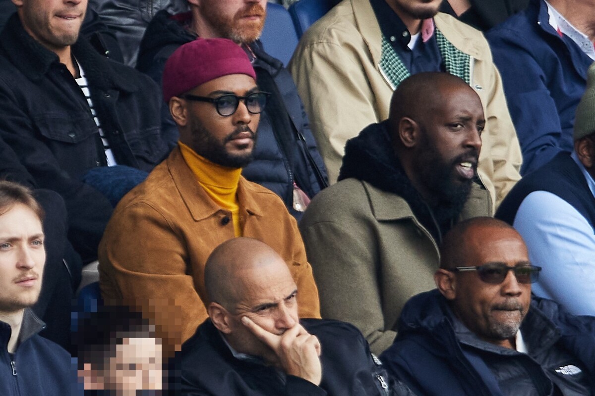 Photo : Ladj Ly, Djibril Zonga - People au match de football "PSG vs ...